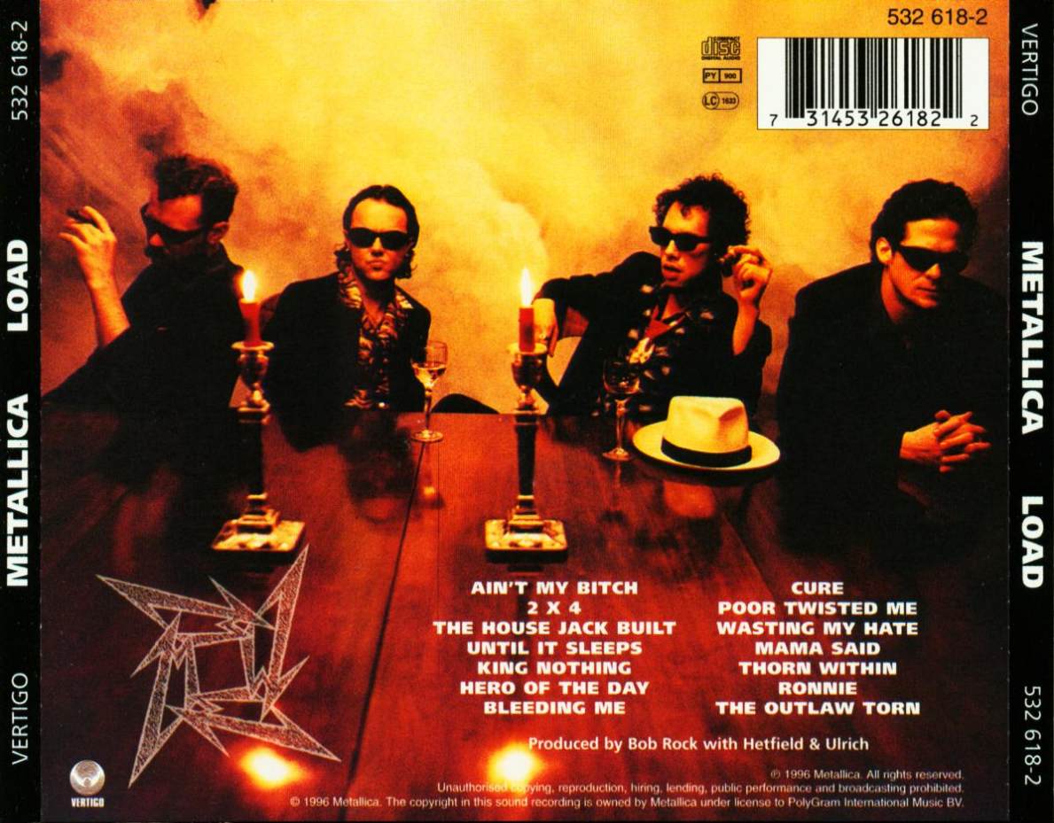 Metallica Load : Back | CD Covers | Cover Century | Over 1.000.000 ...